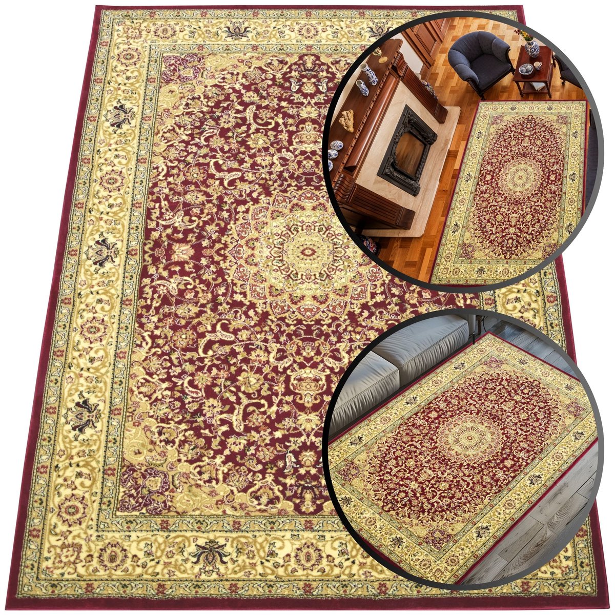 ORIENTALNY TURECKI DYWAN BORDOWY BELVEDERE DYWANY DO SALONU VINTAGE ...