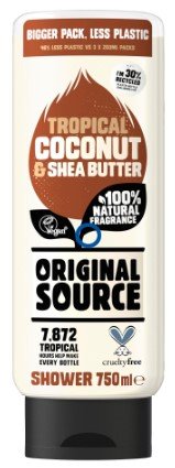 Original Source, Coconut & Shea Butter, Żel pod prysznic, 750ml | Sklep ...