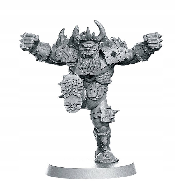 Ork wojownik z buta figurka + podstawka do DND D&D 3D druk 12k RPG ...