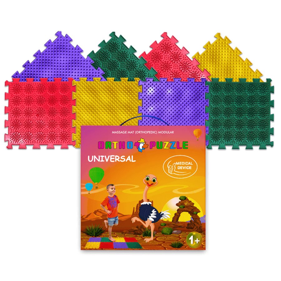 ORTHO PUZZLE Mata do masażu (ortopedyczna) modułowa "Jeżyki" - Inna ...
