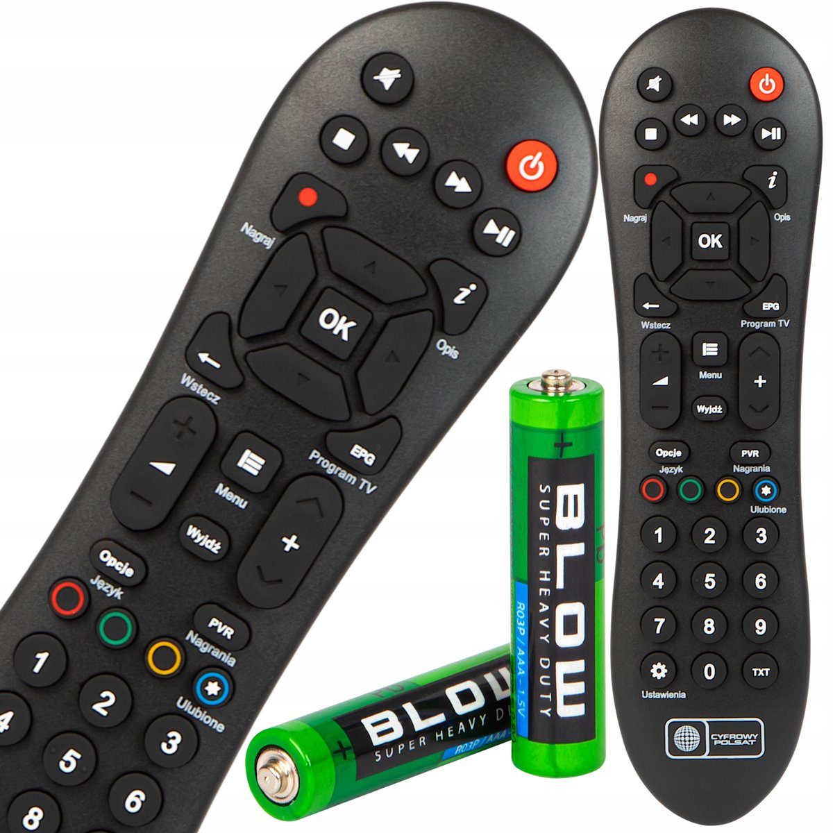 ORYGINAŁ PILOT DO DEKODERA CYFROWY POLSAT BOX EVOBOX PVR BATERIE AAA ZESTAW - ZDTRADING | Sklep ...