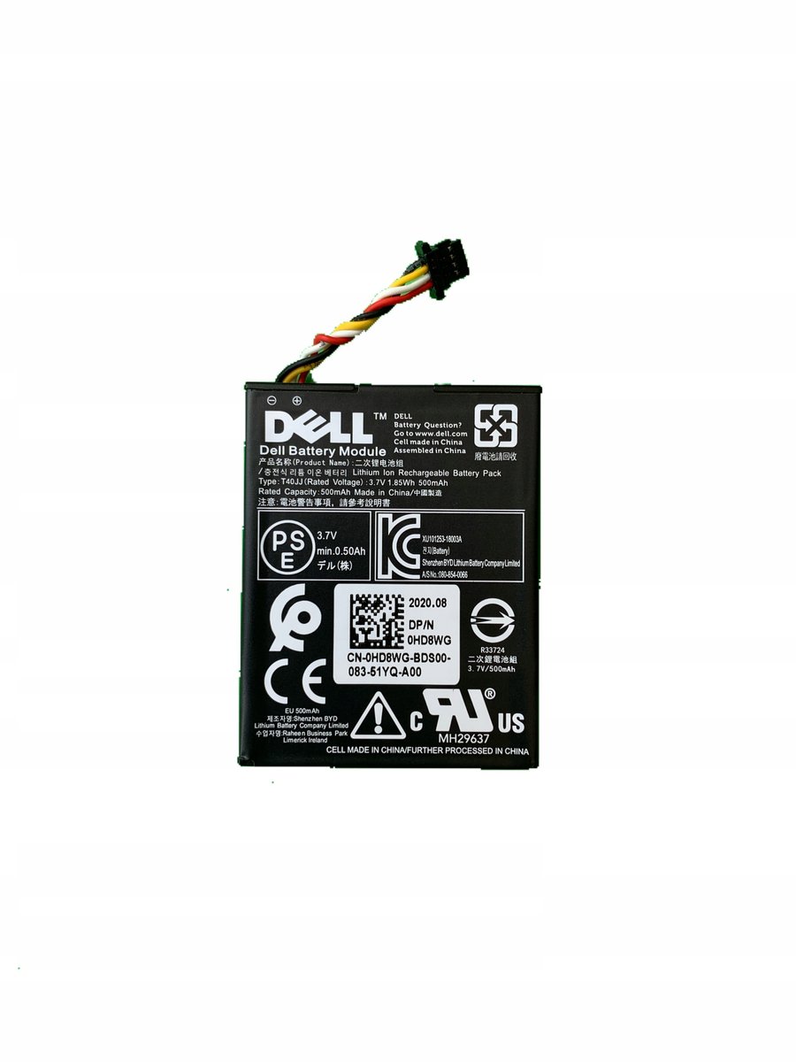 ORYGINALNA BATERIA DELL PERC 70K80 HD8WG H132V PERC H710 H810 H730 H830 ...