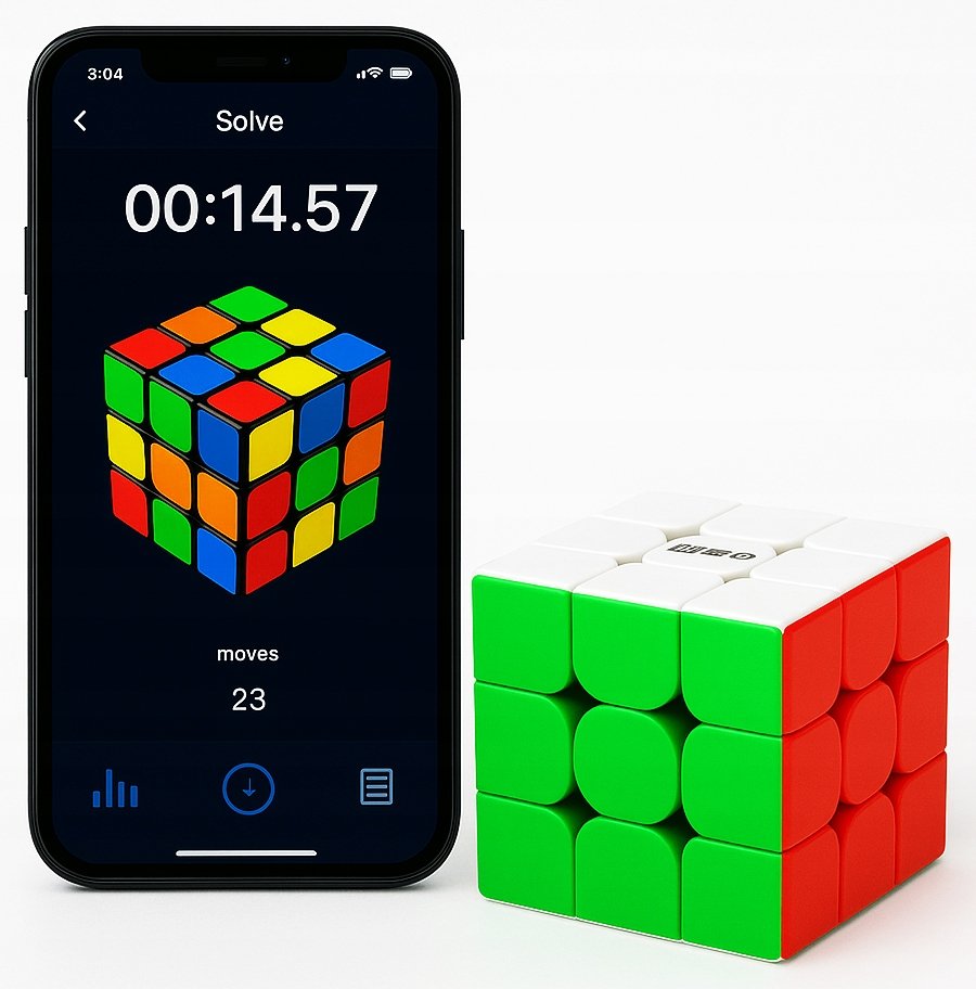 Oryginalna Kostka Rubika 3x3x3 QiYi Smart Cube 3x3x3 Cube 3x3 Układanka Logiczna - Inna marka ...