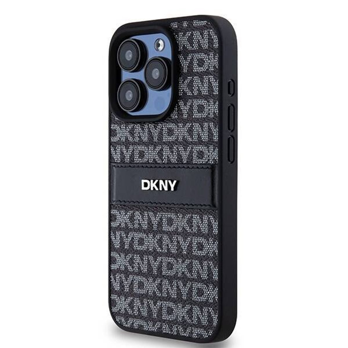 Oryginalne Etui APPLE IPHONE 15 PRO DKNY Hardcase Leather Mono Stripe ...