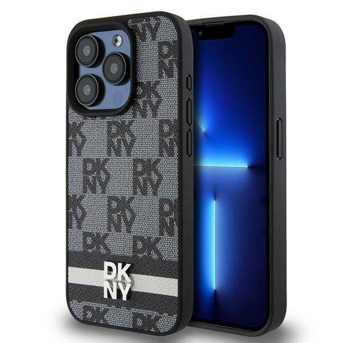 Oryginalne Etui APPLE IPHONE 15 PRO MAX DKNY Hardcase Leather Checkered ...
