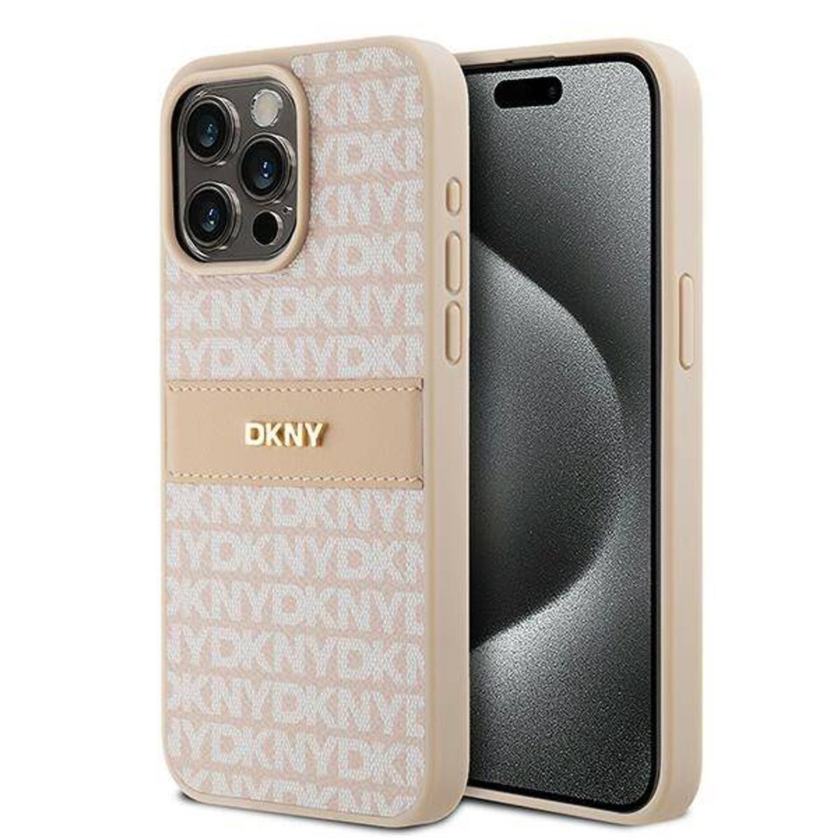 Oryginalne Etui APPLE IPHONE 15 PRO MAX DKNY Hardcase Leather Mono ...