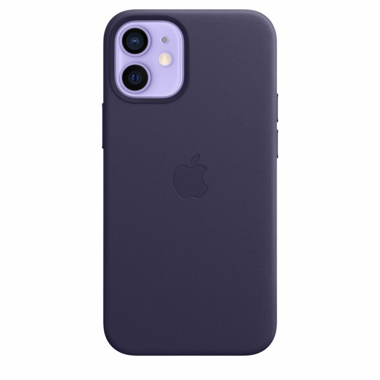 Oryginalne Skórzane Etui Apple iPhone 12 Mini Deep Violet - Apple ...