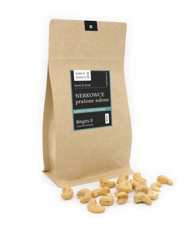 Orzechy Nerkowca Prażone Solone 200G - Bitgits | Sklep EMPIK.COM