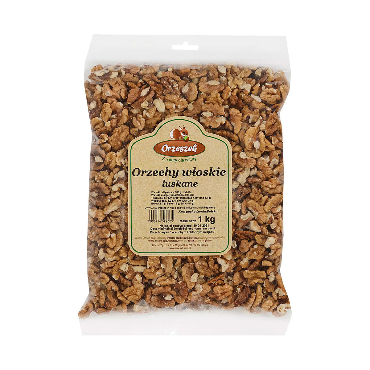 Orzechy włoskie łuskane EXTRA 1 kg Orzeszek - Orzeszek | Sklep EMPIK.COM