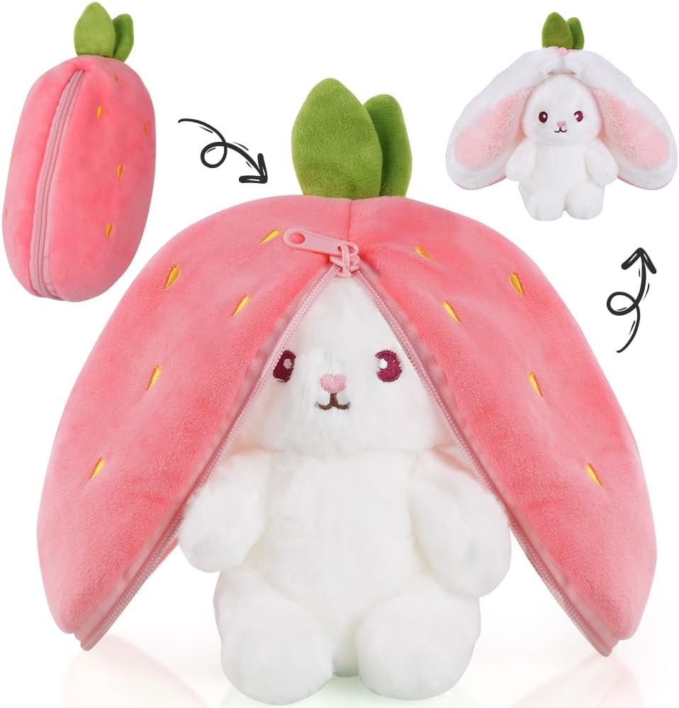 OSDUE Pluszowa Zabawka Króliczka dla Dzieci (Czerwony) - NIKCORP ...