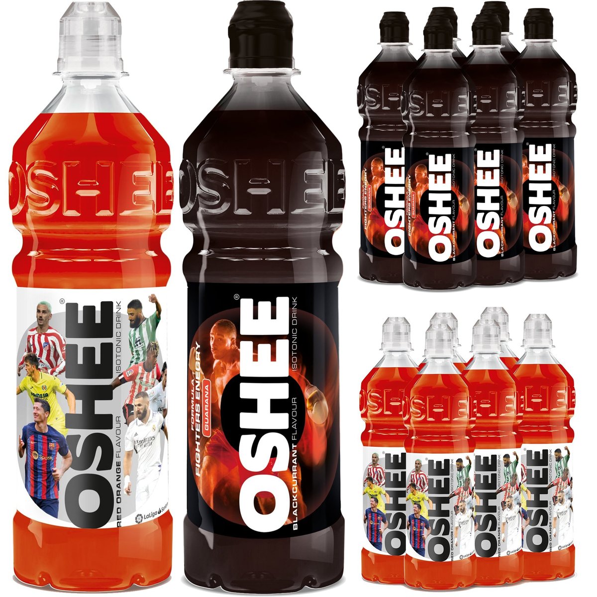 OSHEE Isotonic Czerwona Pomarańcza x6 + Czarna Porzeczka x6 - Oshee ...