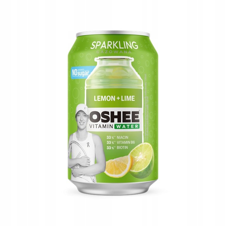 Oshee Vitamin Water Napój gazowany o smaku cytrynowo-limonkowym 330 ml ...