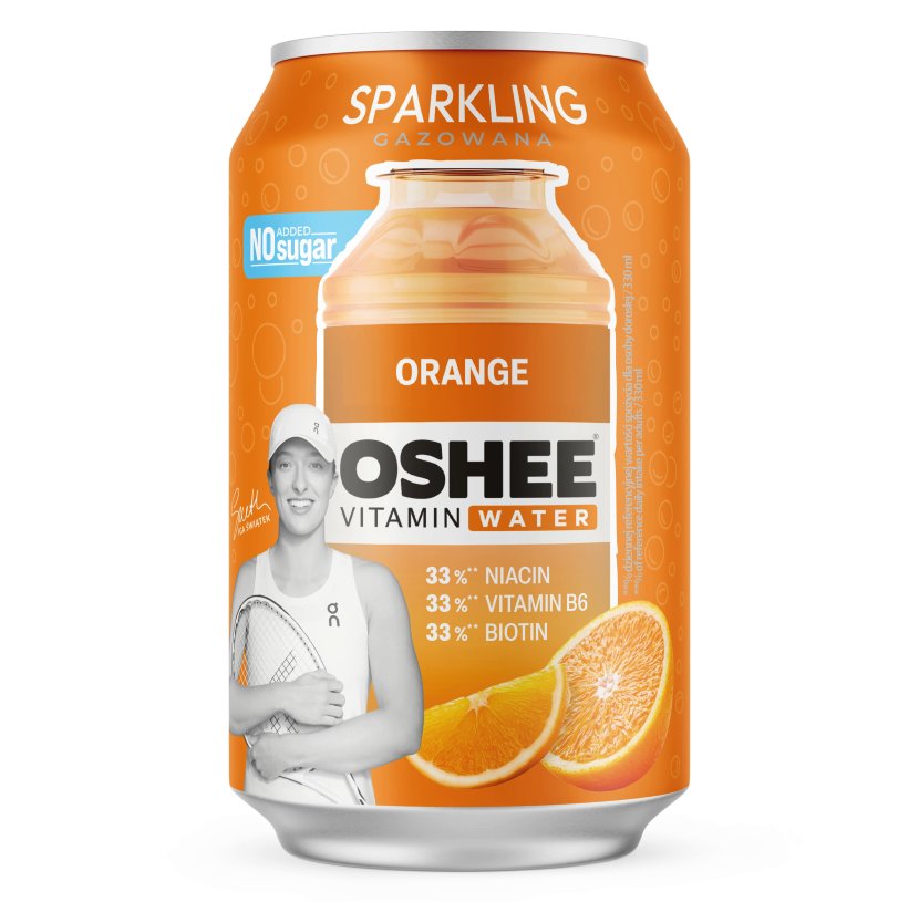 OSHEE Vitamin Water napój gazowany o smaku pomarańczowym 330 ml - Oshee ...