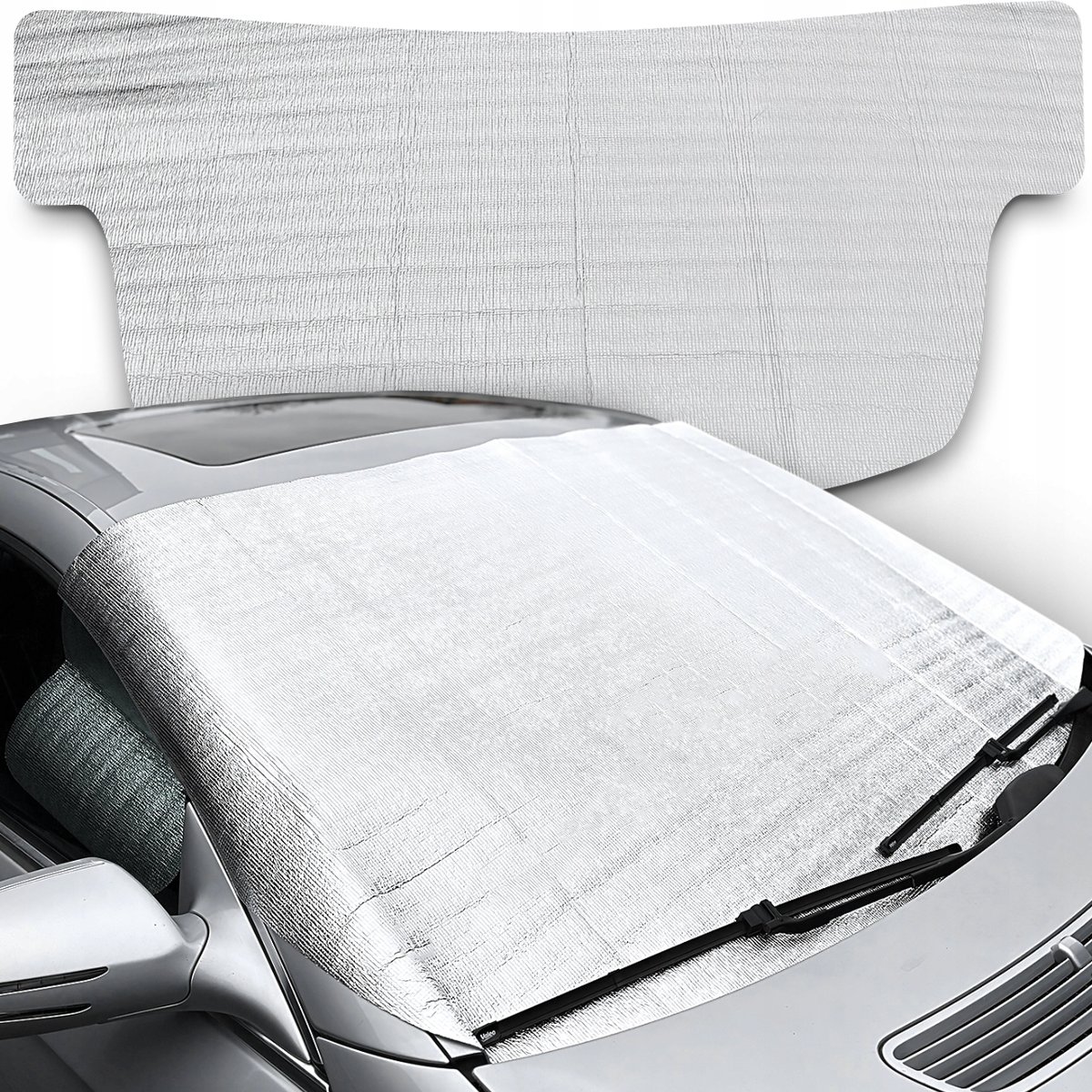 OSŁONA Mata Antyszronowa Na Przednią Szybę Do Auta Aluminiowa 100x200cm ...