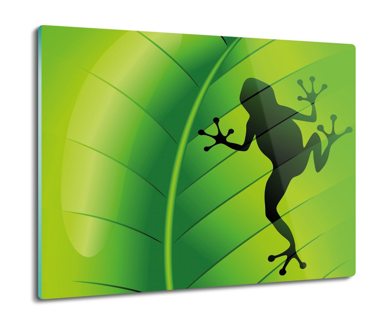 osłona płyty kuchennej Żaba płaz liść cień 60x52, ArtprintCave ...