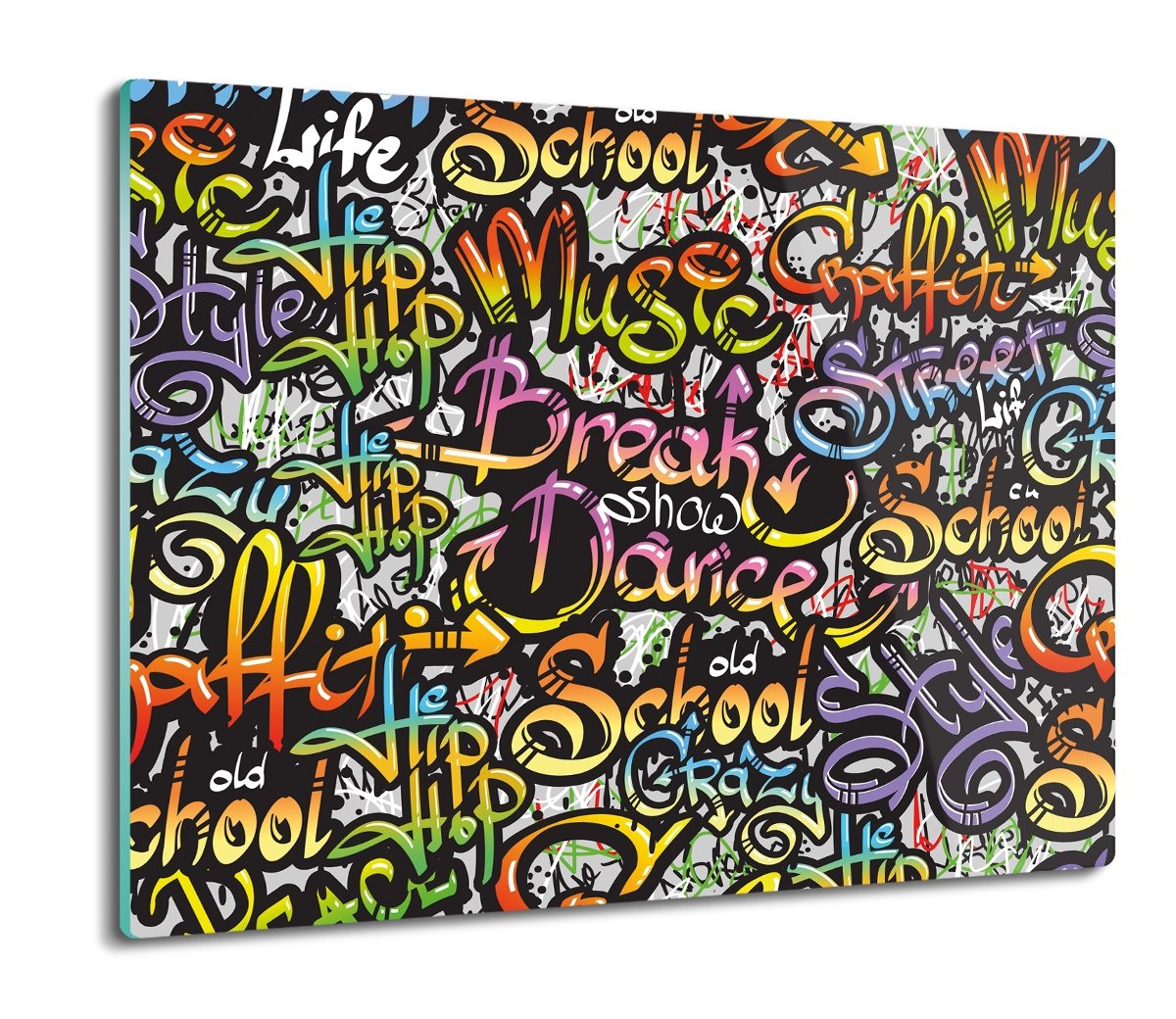 osłonka kuchenna szklana Mur ściana graffiti 60x52, ArtprintCave ...