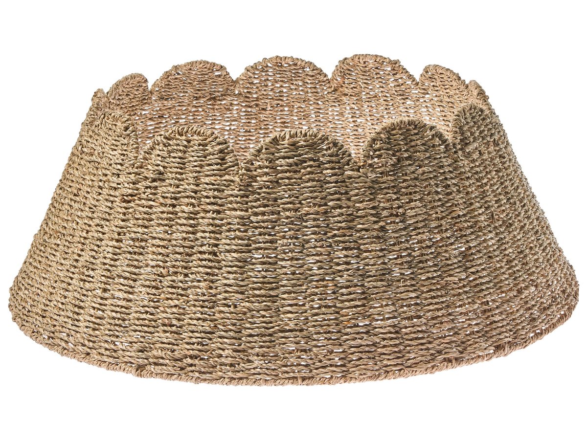 Osłonka pod choinkę GIVRE Trawa morska Naturalny 67 cm - Beliani ...