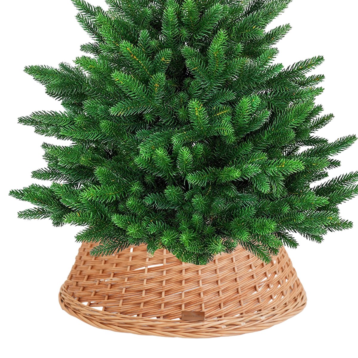 Osłonka wiklinowa na stojak kołnierz pod choinke z wikliny 70 cm ...