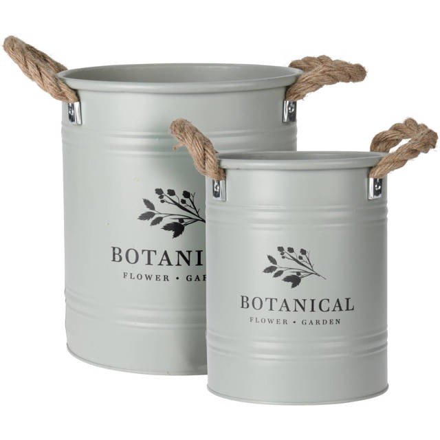 Osłonki na doniczki JORO 2 szt. : Kolor - Zielony - MIA home | Sklep ...