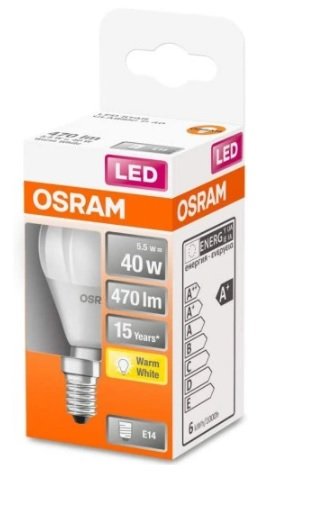 Osram Żarówka LED star Classic P E14 5,5 W - Osram | Sklep EMPIK.COM Osram Żarówka LED star Classic P E14 5,5 W - Osram | Sklep EMPIK.COM