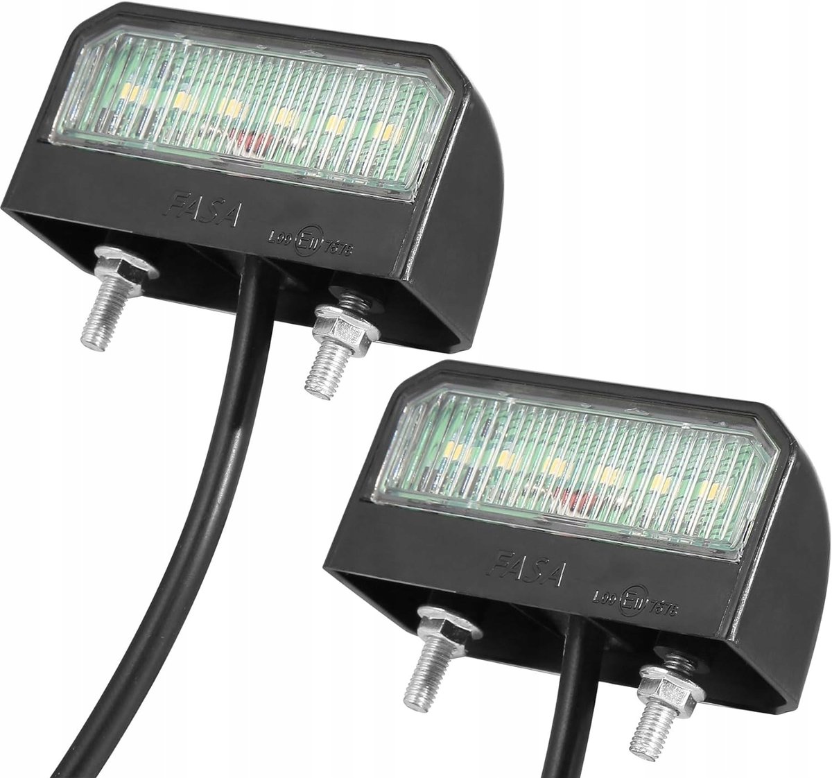 Luz LED Matrícula Coche Lámpara Lectura Cúpula Automática 12V 200LM 24 ...