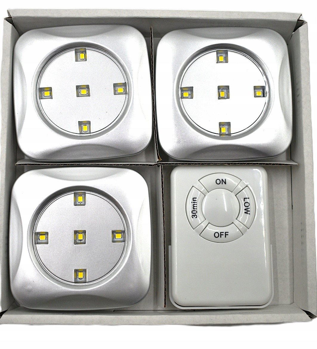 Oświetlenie podszafkowe LED z pilotem Ideenwelt 3 sztuki - inna (Inny ...