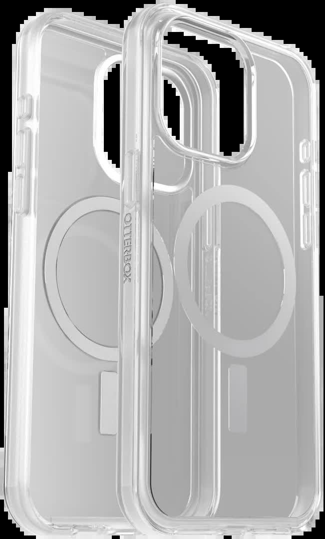 OtterBox Symmetry Clear Plus - etui obudowa ochronna do iPhone 15 Pro Max kompatybilna z MagSafe ...