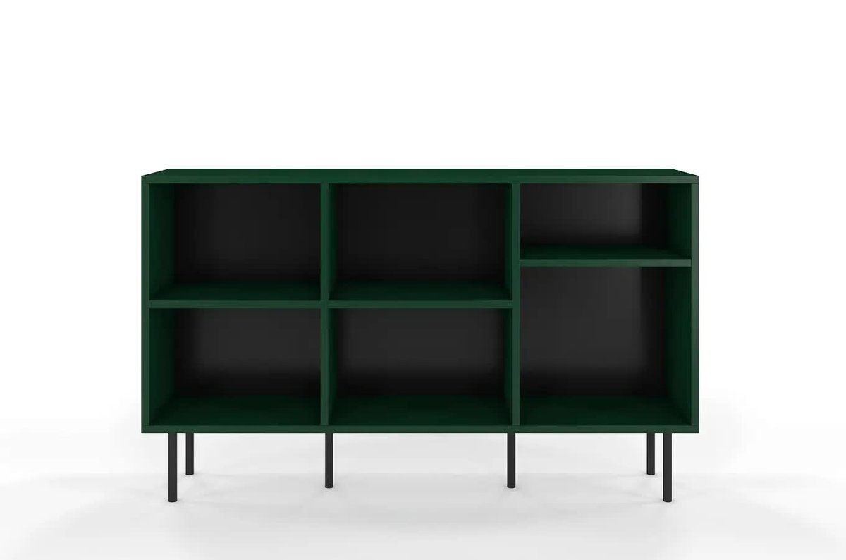 Otwarta komoda / regał w zielonym kolorze Dancan MIRKA - SKANDICA | Sklep EMPIK.COM