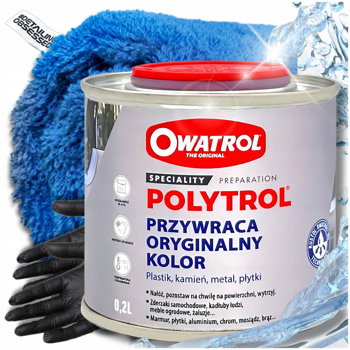 OWATROL POLYTROL KIT płyn do regeneracji tworzyw przywraca kolor 200ml ...