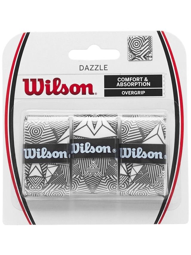 Owijka wierzchnia Wilson Dazzle Overgrip - black/white - Wilson | Sport ...