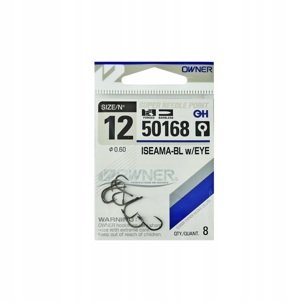 Owner haczyki bezzadziorowe Iseama 50168 nr 12 - Inna marka | Sport ...