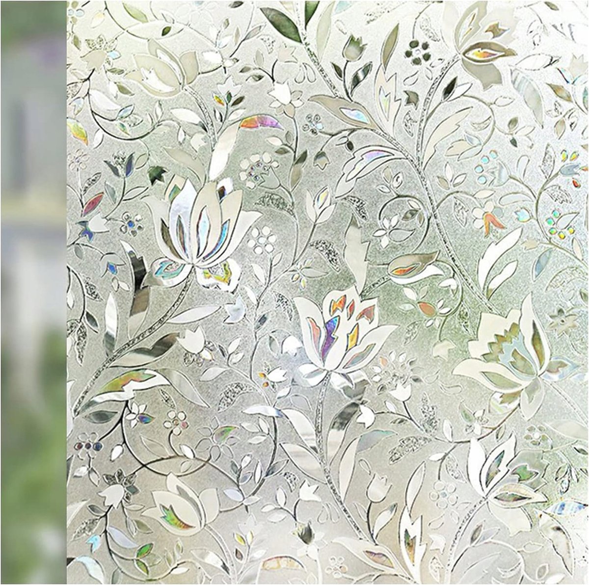 OZDOBNA SAMOPRZYLEPNA FOLIA NA SZYBĘ OKNO WITRAŻOWA DEKORACYJNA 45 ...