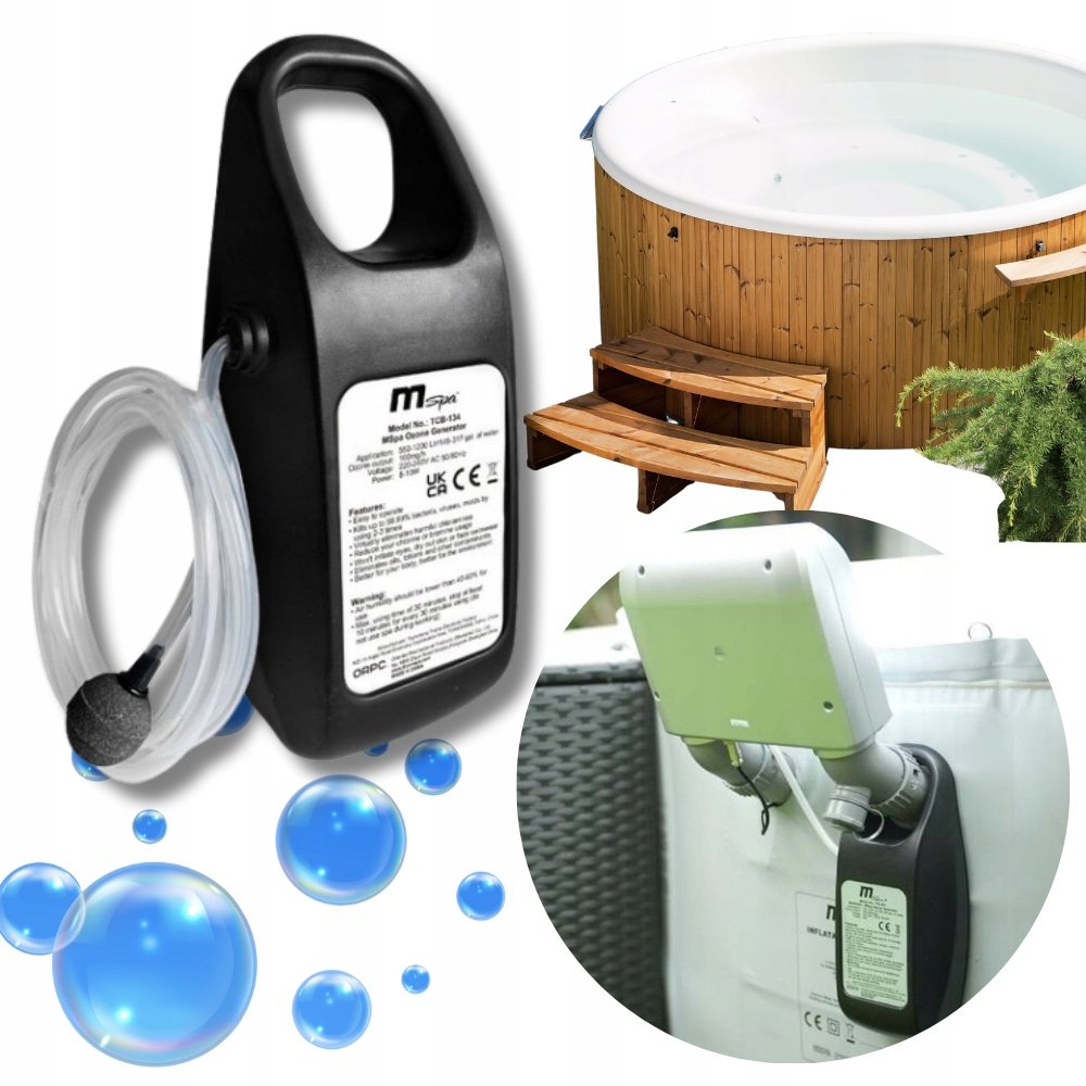 OZONATOR Generator OZONU do Jacuzzi Basenu STERYLIZATOR wody MOCNY ...