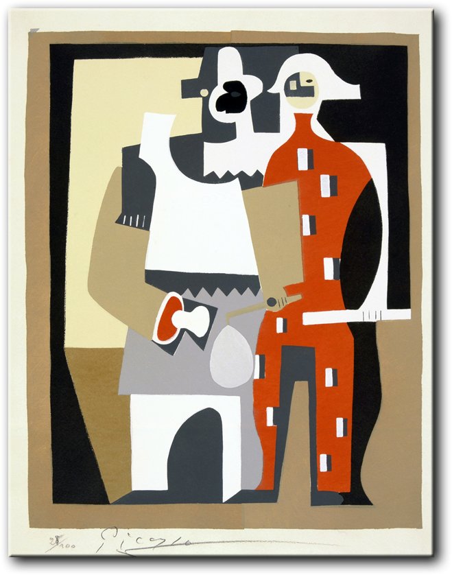 Pablo Picasso. Pierrot i Harlequin. - PR06925 - PRINTORAMA | Sklep ...