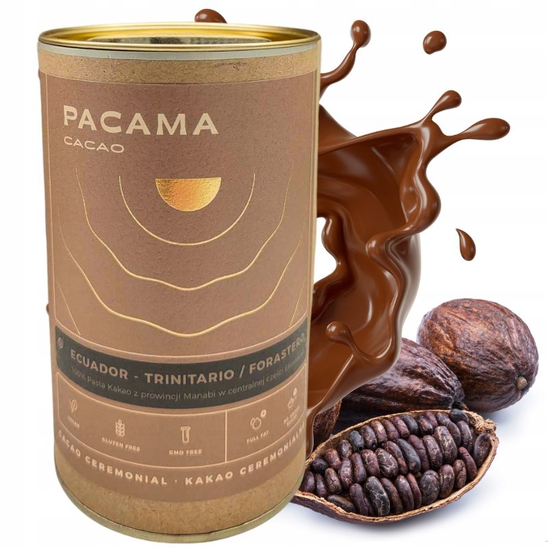 PACAMA COFFEE Kakao 100% Trinitario Forastero z Ekwadoru pełnotłuste ...