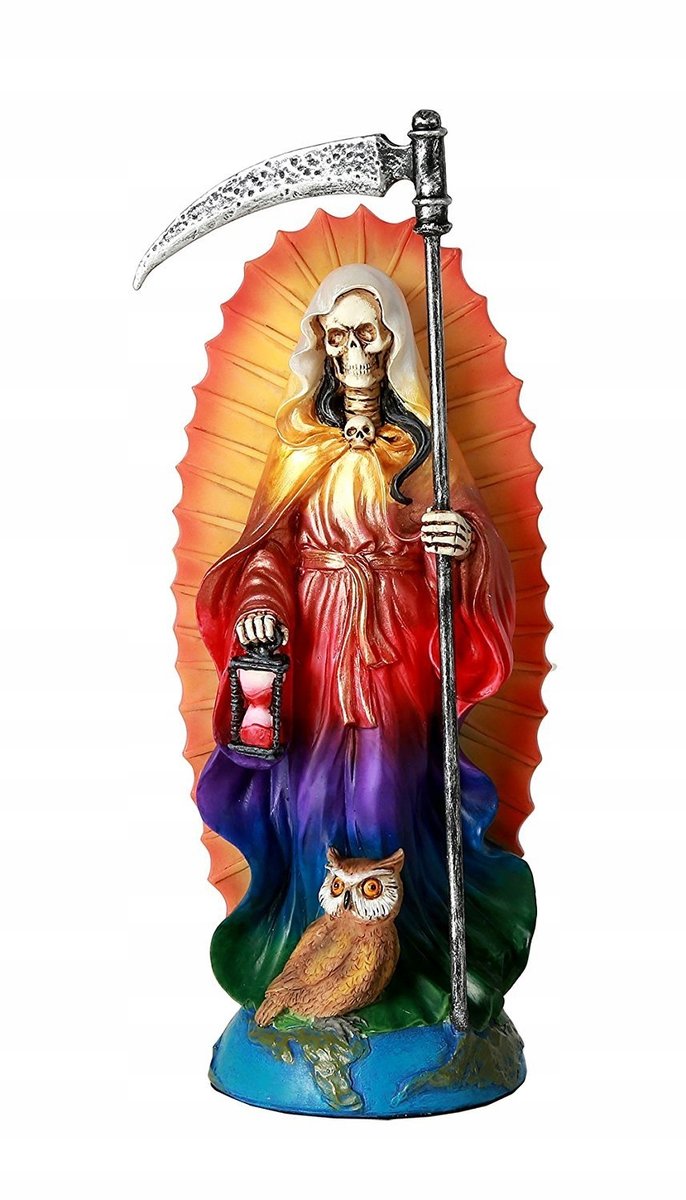 Pacific Giftware Santa Muerte Święty Świętej Śmierci Siedem Mocy Relig ...