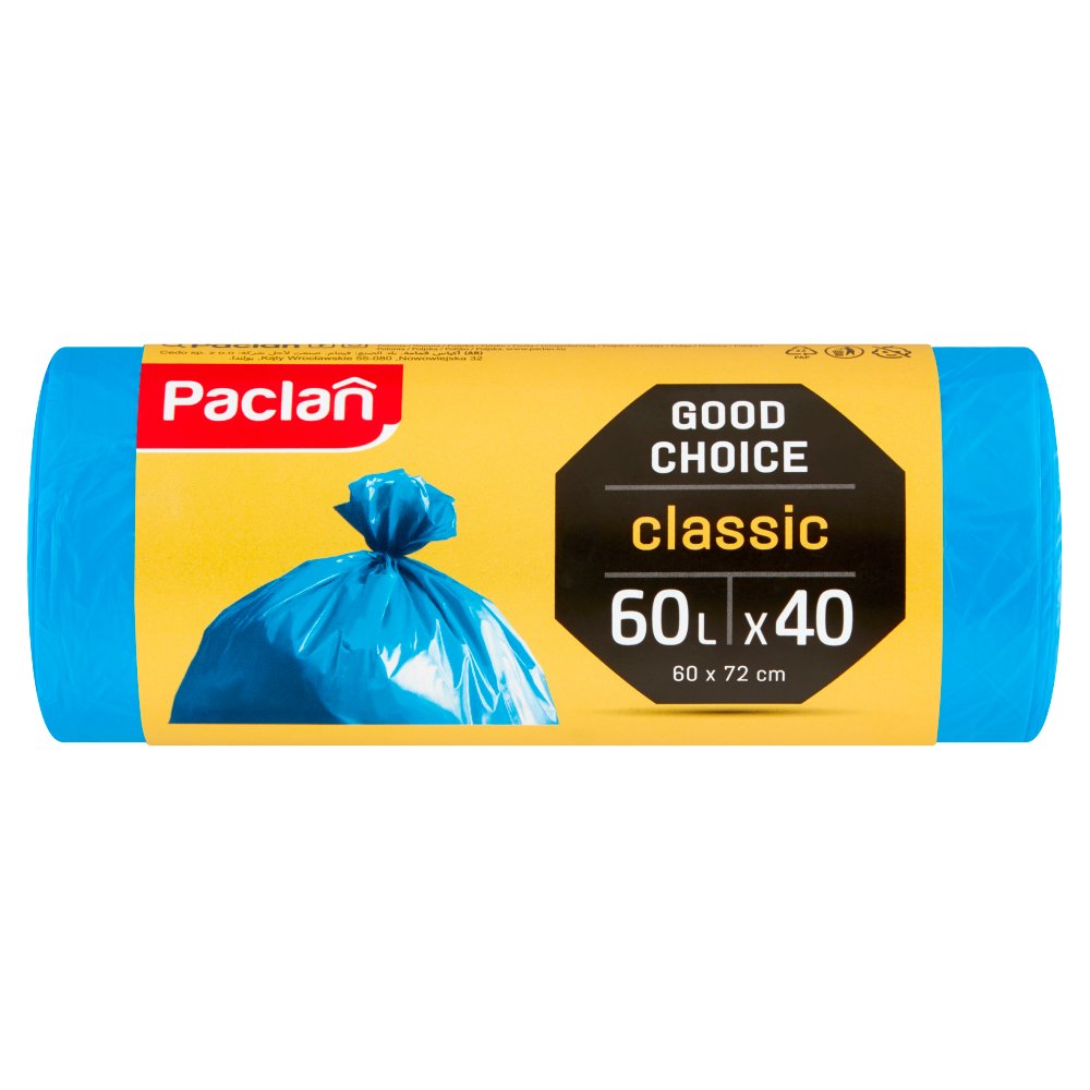 Paclan Worki Na Śmieci 60L 40 szt - Paclan | Sklep EMPIK.COM
