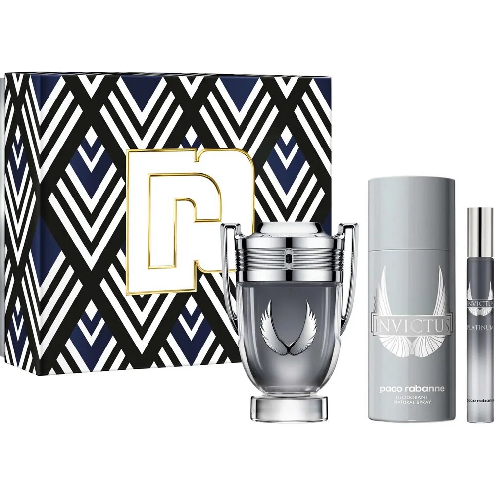 Paco Rabanne, Invictus Platinum, zestaw prezentowy Kosmetyków, 3 Szt ...