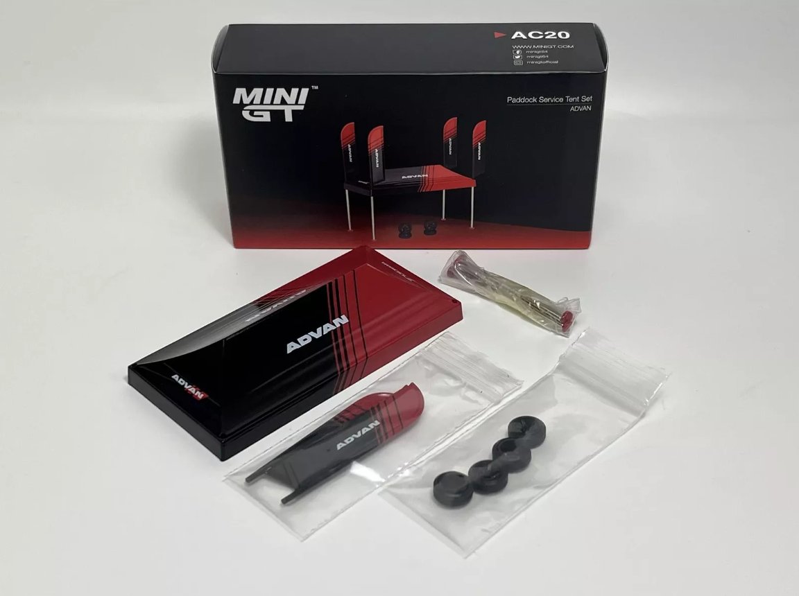 Paddock Service Tent Set - ADVAN Mini GT 1:64 - Advan | Sklep EMPIK.COM