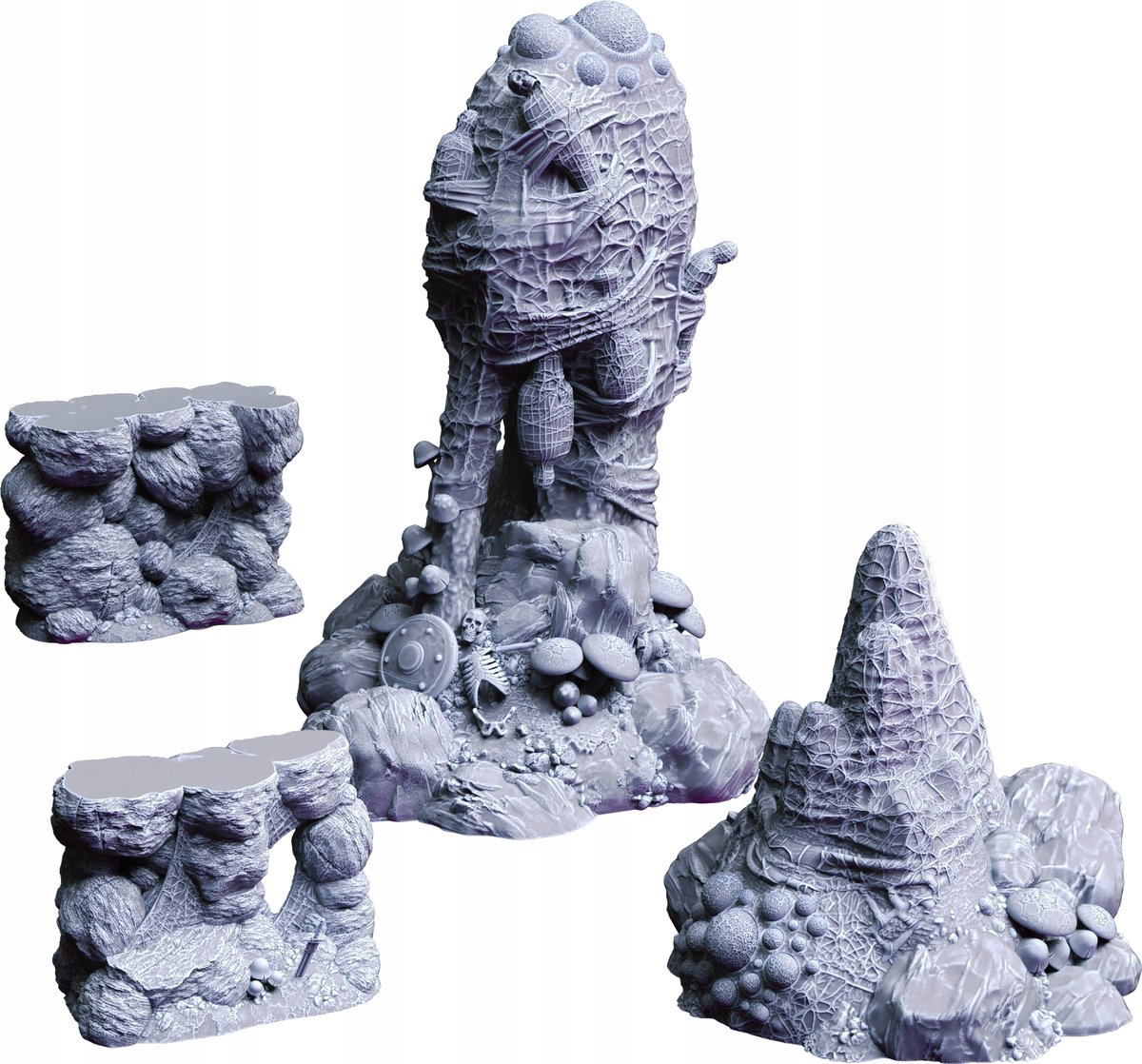 Pajęcza Sieć Zestaw Enviro Terrain Teren Figurka 12k do DND D&D druk 3D ...