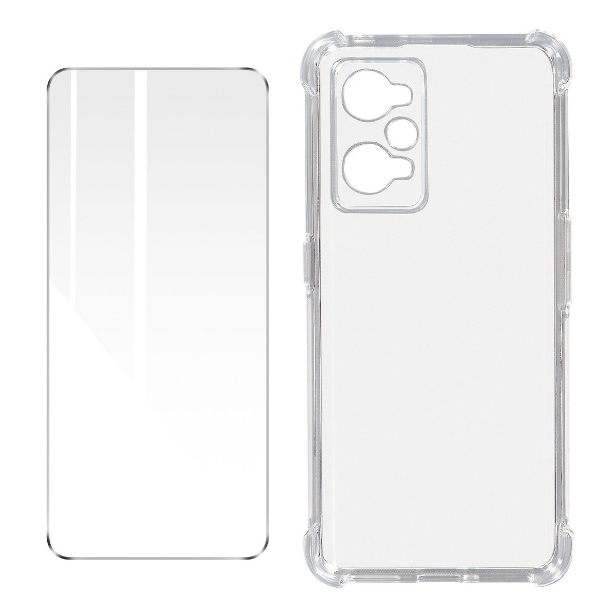 Pakiet ochronny dla Realme GT 2 Pro z etui i przezroczystym szkłem ...