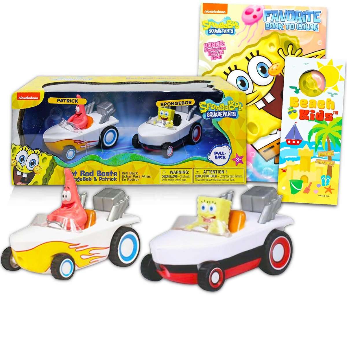 Pakiet Spongebob Squarepants Hot Rod Boat Race - 2 sztuki łodzi ...