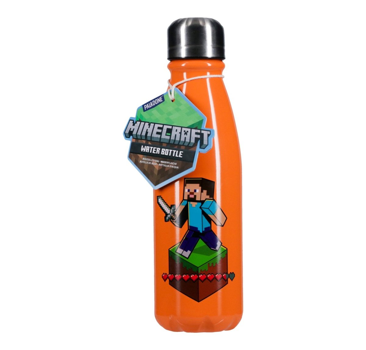 PALADONE Minecraft Butelka aluminiowa (600 ml) - Paladone | Sklep EMPIK.COM