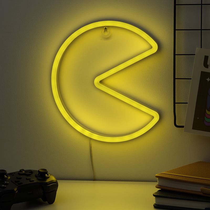 Paladone Pac Man Lampka neonowa LED ścienna (Wall Mountable LED Neon ...
