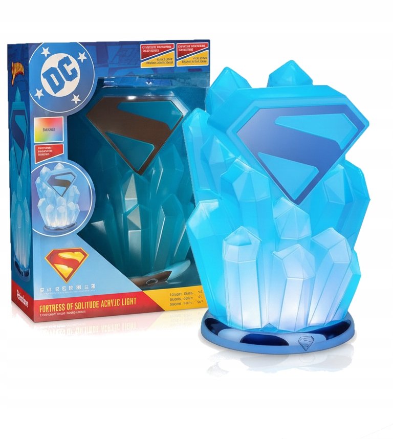Paladone Superman Fortress of Solitude Light Lampka LED RGB pilot USB ...
