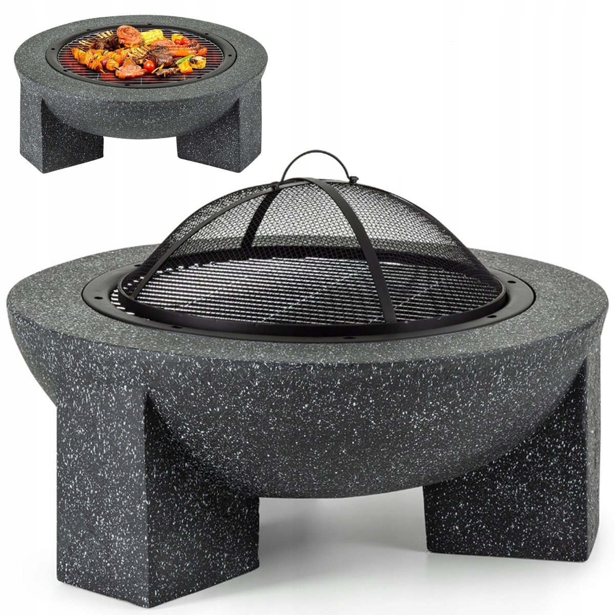 PALENISKO OGRODOWE na Taras Działkę + GRILL + Pogrzebacz ESTILO HOME - Inna marka | Sklep EMPIK.COM