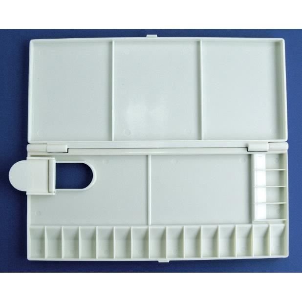 Paleta składana z plastiku do akwareli 23 x 11 cm - Oz international ...