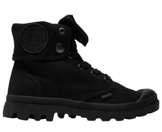 PALLADIUM CZARNE WYSOKIE TRZEWIKI TEKSTYLNE NA PODESZWIE 32,5 3DA ...