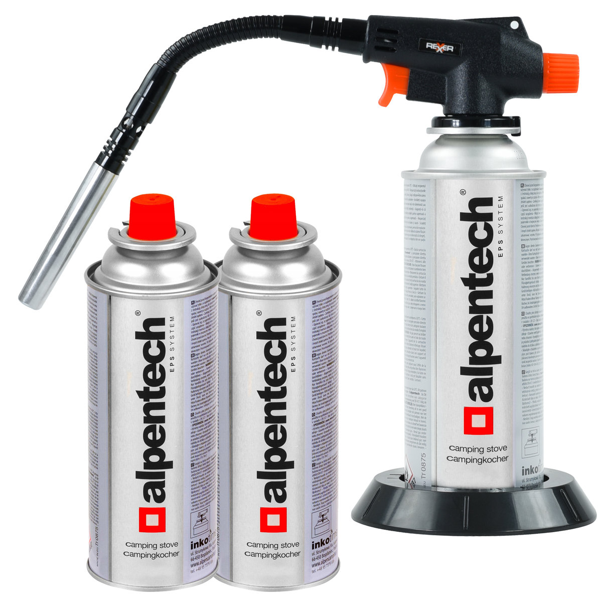 Palnik Gazowy Z Zapłonem Piezoelektrycznym 1300 W Elastyczna Dysza ...