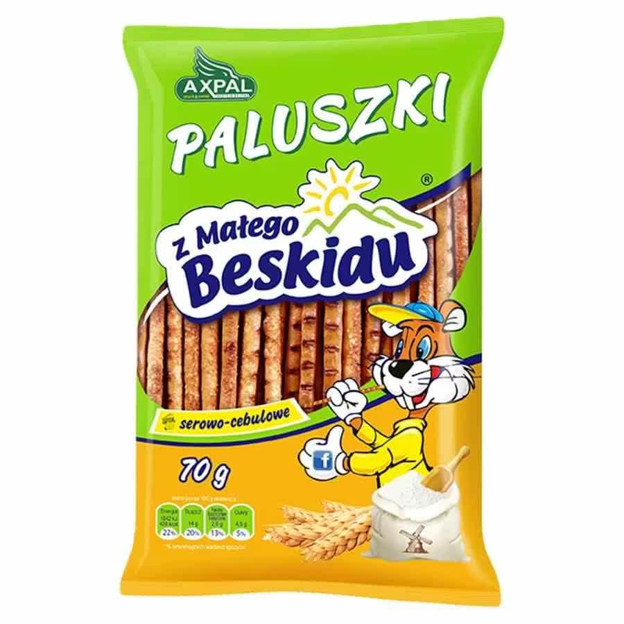 Paluszki serowo-cebulowe Z Małego Beskidu, 60g - AXPAL | Sklep EMPIK.COM
